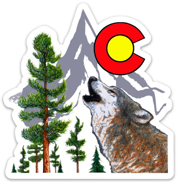 CO Wolf Sticker – Souled Out T-Shirts